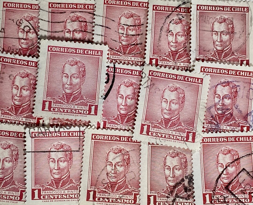 Stamp Art, Francisco A. Pinto, 1 Centesimo , Correos De Chile, Used ...