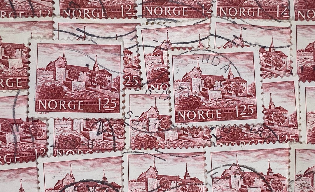 Stamp Art, Cabin/lodge, 1.25 Kroner, Norway, Used Stamps - Etsy