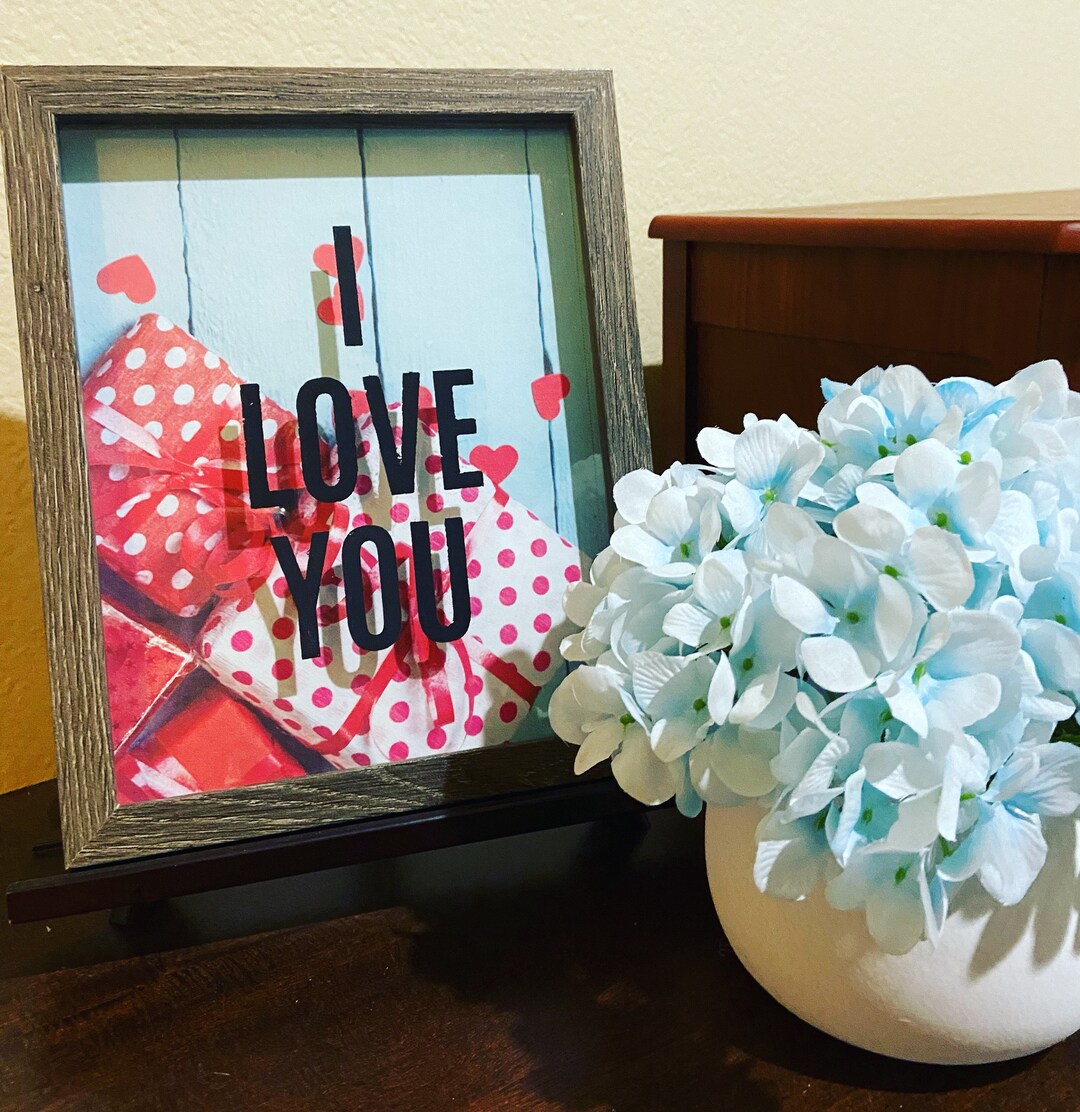 I Love You Shadow Box - Etsy