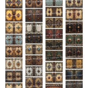 40 Gems Miniature Book Covers, Downloadable Printable Books, Set #1 - Etsy
