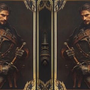 40 Sword Man Miniature Book Covers, Downloadable Printable Books, Set ...