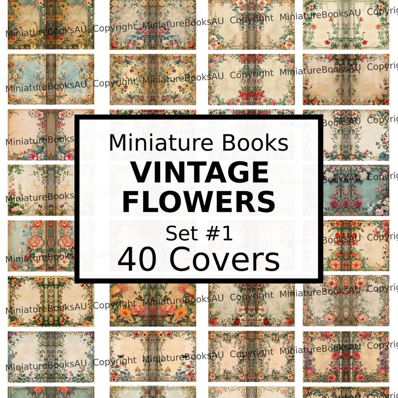Vintage Flower Book - Etsy