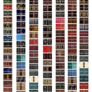 127 Small Miniature Book Covers, Downloadable Printable Books, Set #1 ...