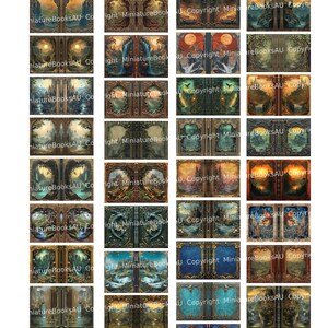 40 Fantasy Miniature Book Covers, Downloadable Printable Books, Set #2 ...
