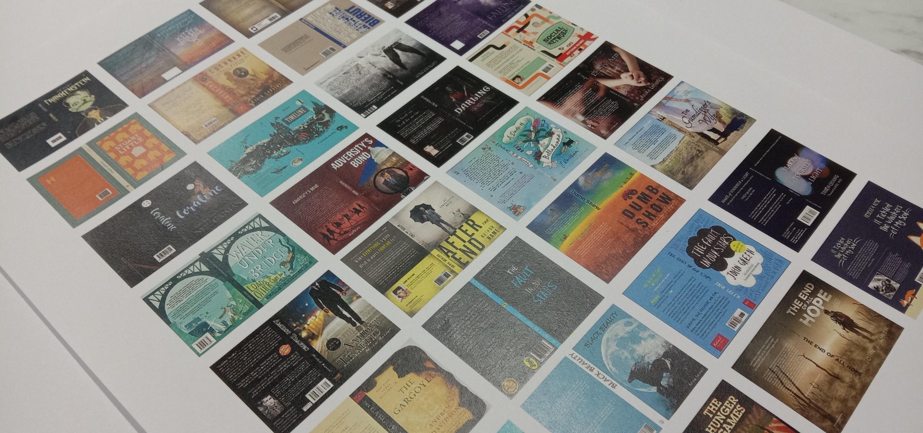 Set of 32 Miniature Book Covers, Downloadable Printable Books, Random ...