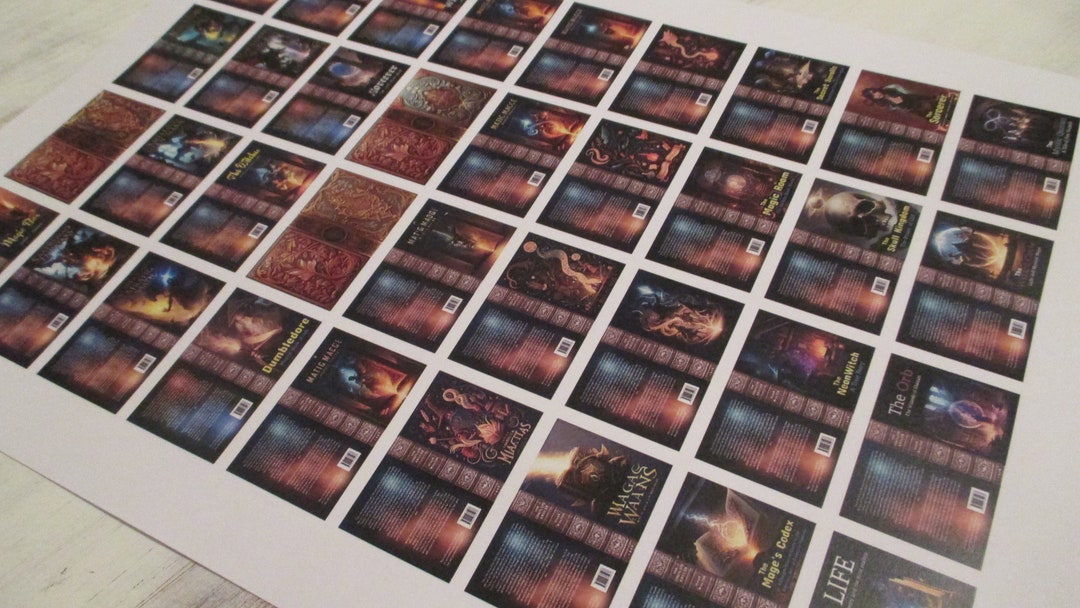 Set of 36 Magic Miniature Book Covers, Downloadable Printable Books ...