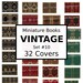 36 Vintage Miniature Book Covers, Downloadable Printable Books, Set #10 ...