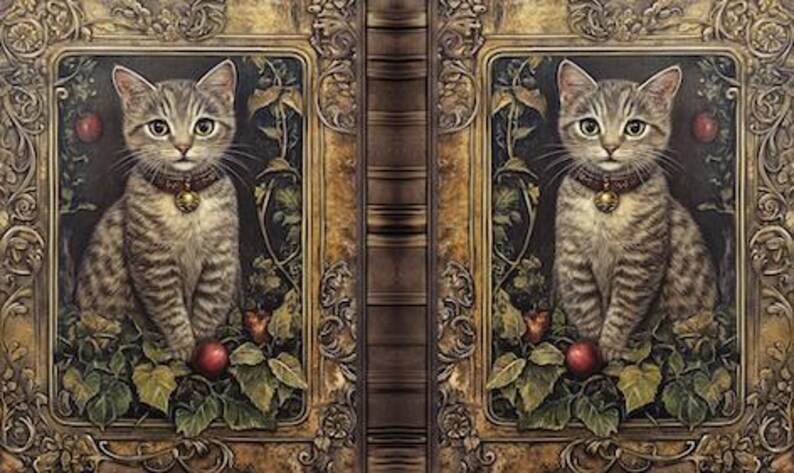 40 Cats Miniature Book Covers, Downloadable Printable Books, Set #1 - Etsy