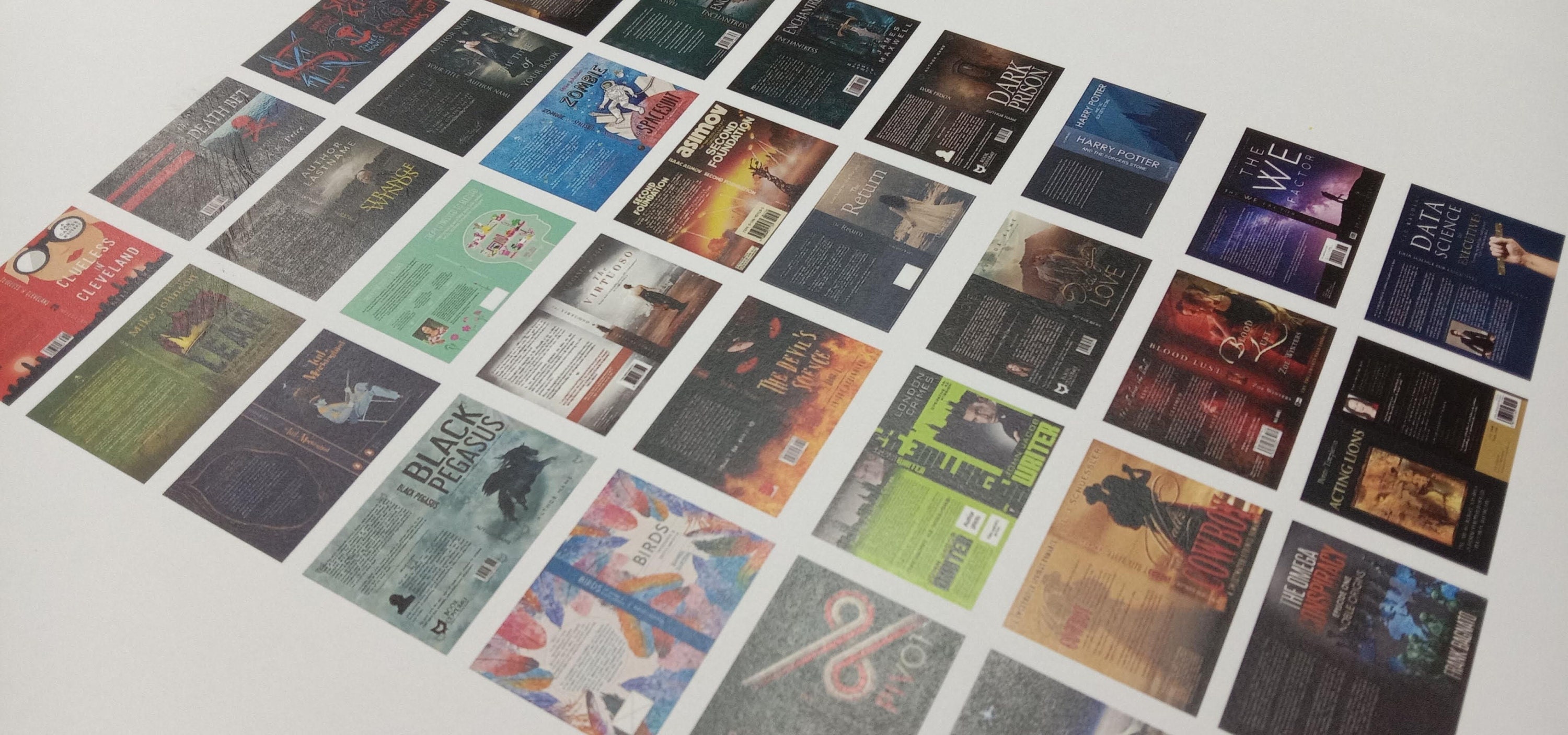 Set of 32 Miniature Book Covers, Downloadable Printable Books, Random ...