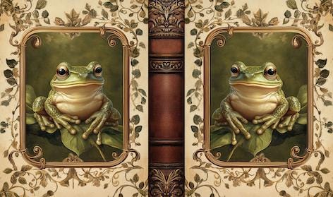 40 Frogs Miniature Book Covers, Downloadable Printable Books, Set #1 - Etsy