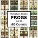 40 Frogs Miniature Book Covers, Downloadable Printable Books, Set #1 - Etsy