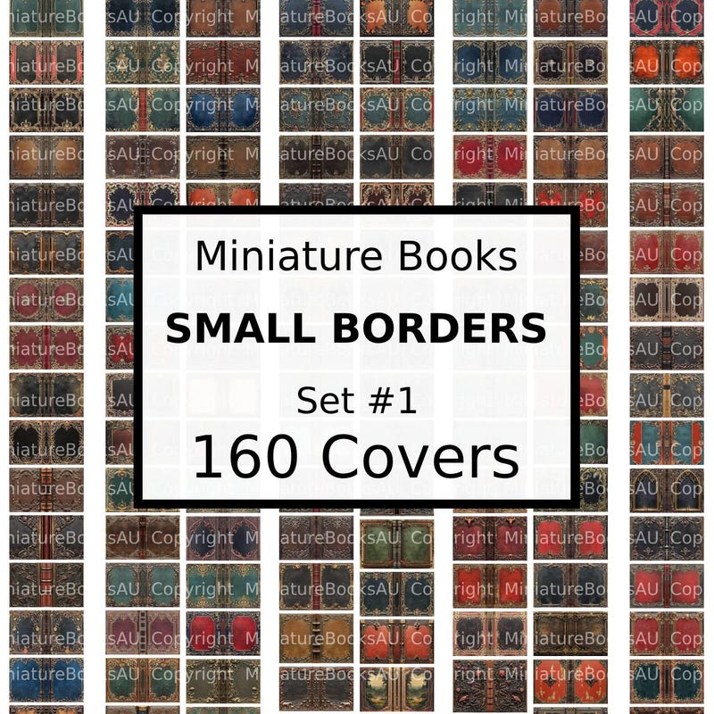 Antique Mini Book Set - Etsy