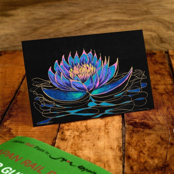 Lotus Greeting Cards - Etsy