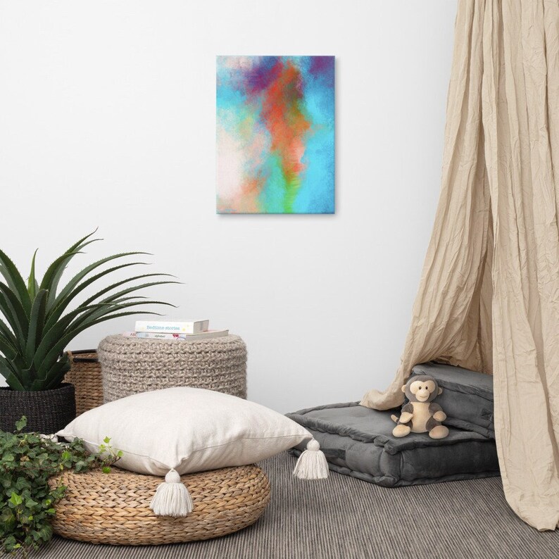 Aqua Canvas Print - Etsy