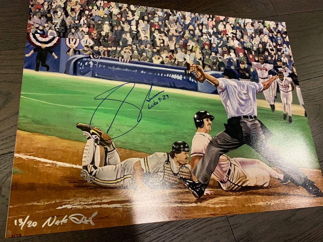 Autographed Sid Bream “the Slide” - Etsy