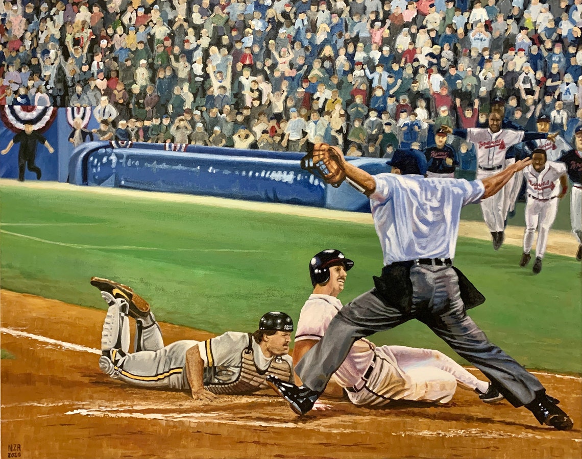 The Slide! Sid Bream 1992 NLCS - Etsy