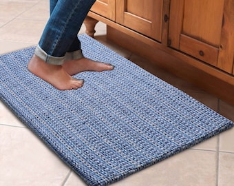 100% Cotton Hand Woven Doormat/bathroom/ Kitchen Mat 18 X 30 With Foam ...