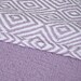 100% Luxurious Cotton Diamond Throw Blanket in Purple 50x60 Inch Set of ...