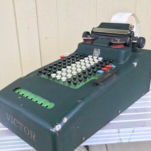 Vintage Victor Adding Machine Model W Patented 1919-1920 Good Condition ...