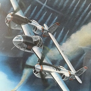 Vintage Limited Edition Charles Macdonald Lightning Over Leyte P-38 ...