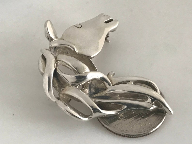 Silpada Sterling Silver Horse Head Pendant Brooch Pin, Sculptural 925 ...