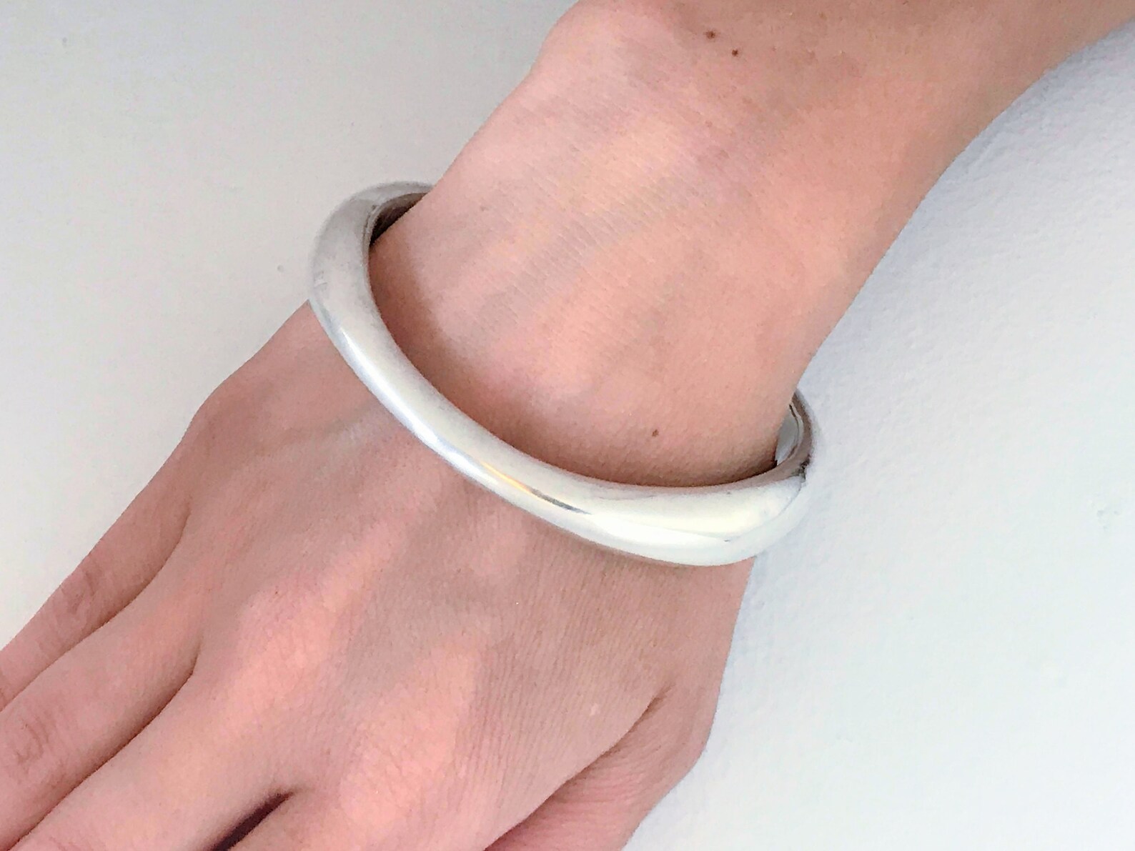 Simon Sebbag Organic Wave Sterling Silver Bangle Bracelet | Etsy