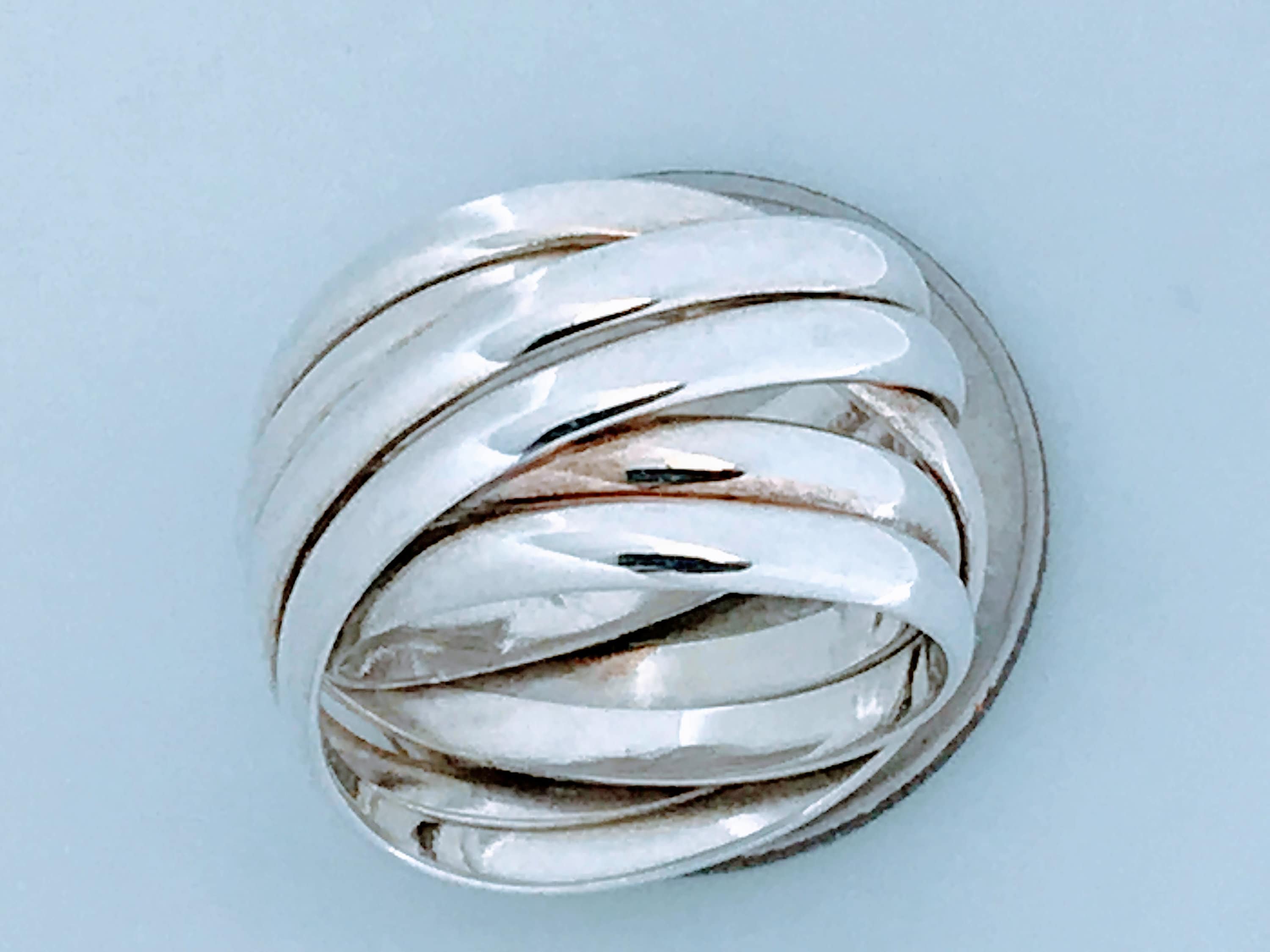 Vintage ATI Mexico Sterling Silver Modern Multi Band Ring - Etsy