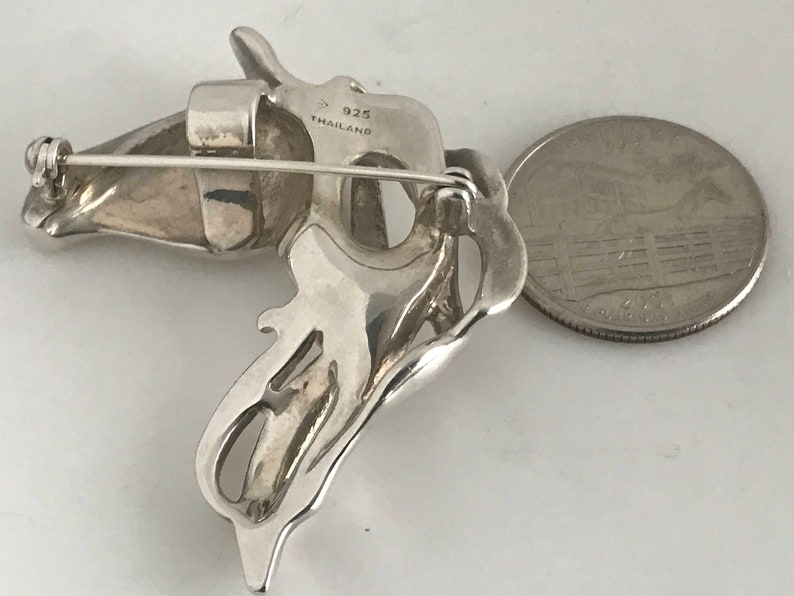 Silpada Sterling Silver Horse Head Pendant Brooch Pin, Sculptural 925 ...