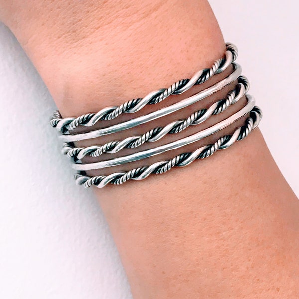 Multi Band Cuff Bracelet - Etsy