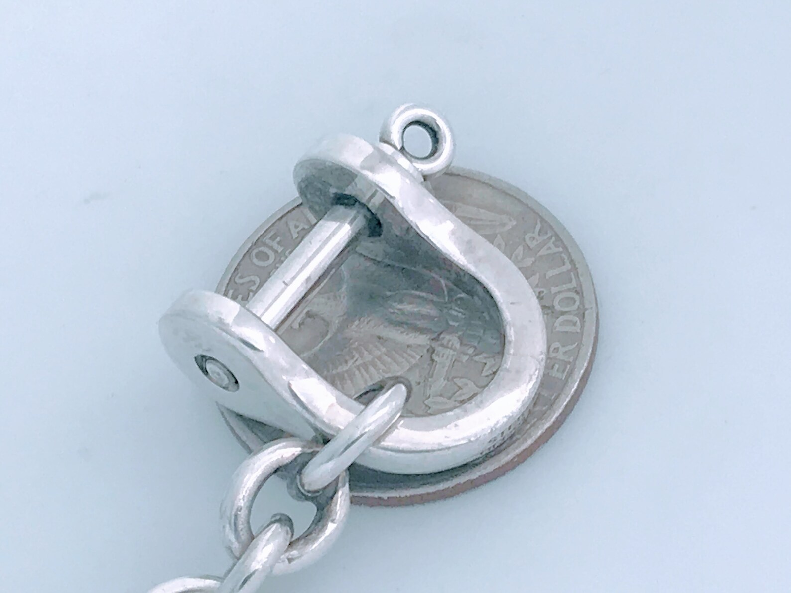 Vintage Tiffany & Co Sterling Silver Shackle Oval Key Ring - Etsy