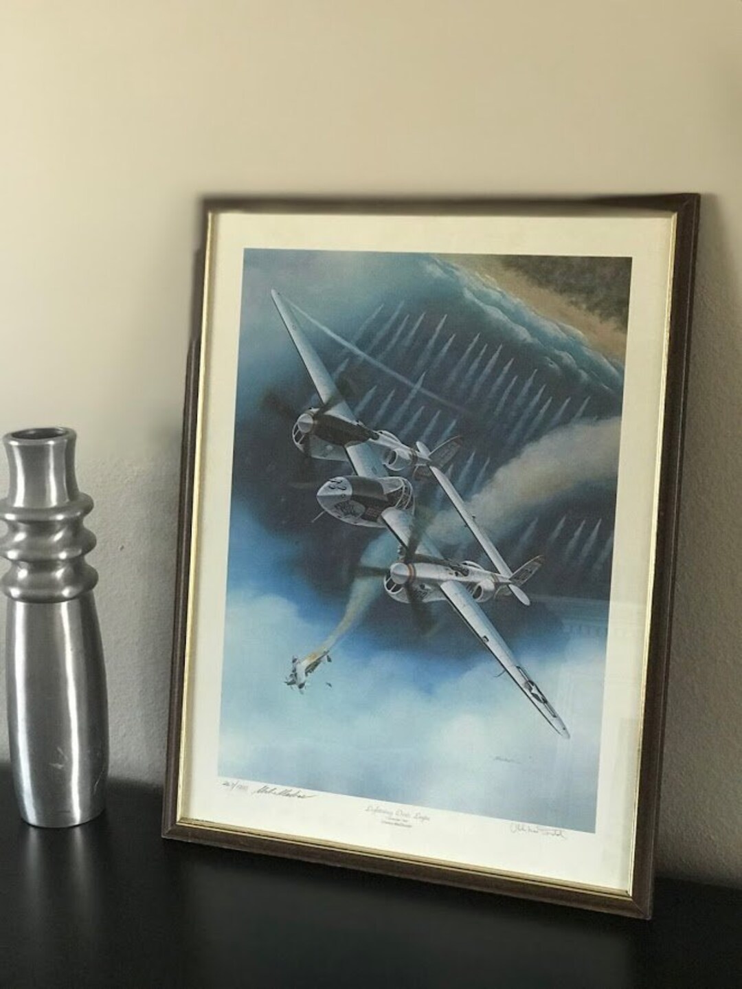 Vintage Limited Edition Charles Macdonald Lightning Over Leyte - Etsy