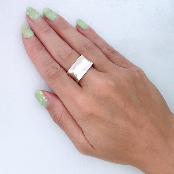 Square Band Ring - Etsy