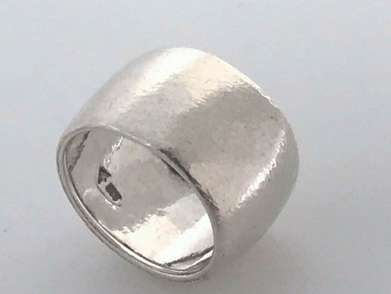 Retired Silpada Wide Sterling Silver Cigar Band Cuff Ring - Etsy