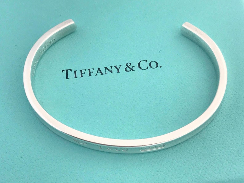 Authentic Tiffany Co. 1837 Sterling Silver 925 Cuff Bracelet | Etsy