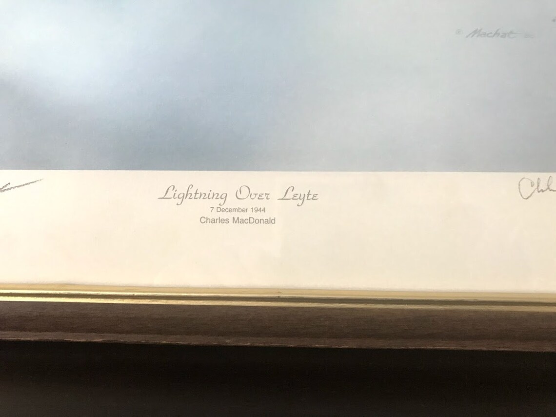 Vintage Limited Edition Charles Macdonald Lightning Over Leyte | Etsy