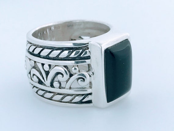 Silpada black onyx ring store
