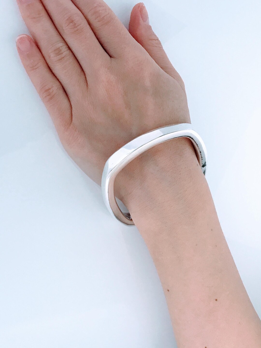 Simon Sebbag Puffed Smooth Square Sterling Silver Bangle Bracelet ...