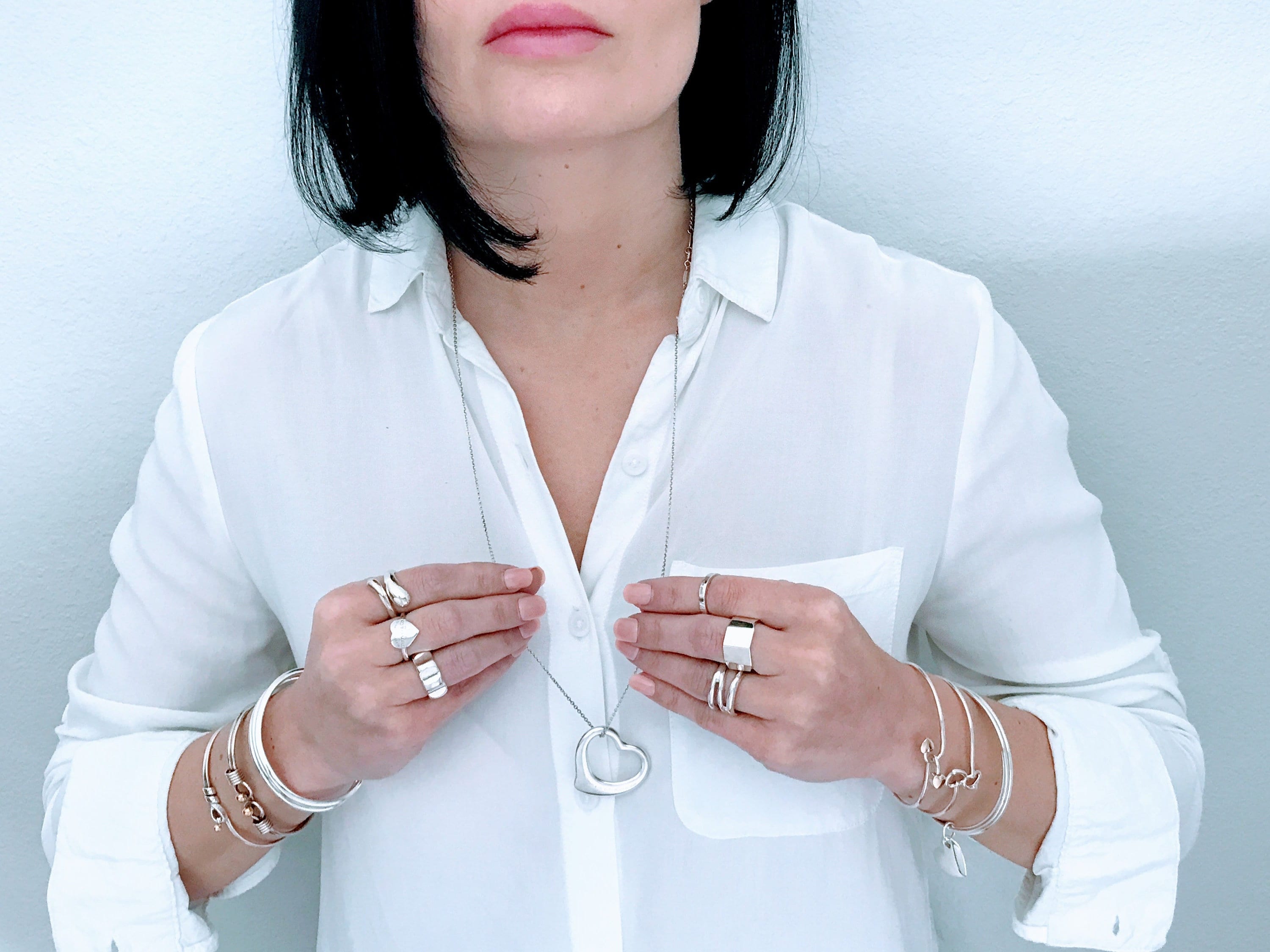 Elsa peretti silver necklace store