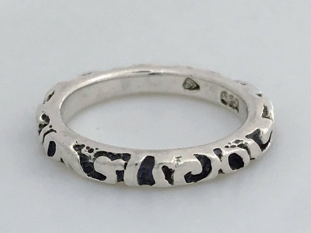 Silpada Sterling Silver Scroll Stack Band Ring, Silpada 925 Oxidized ...