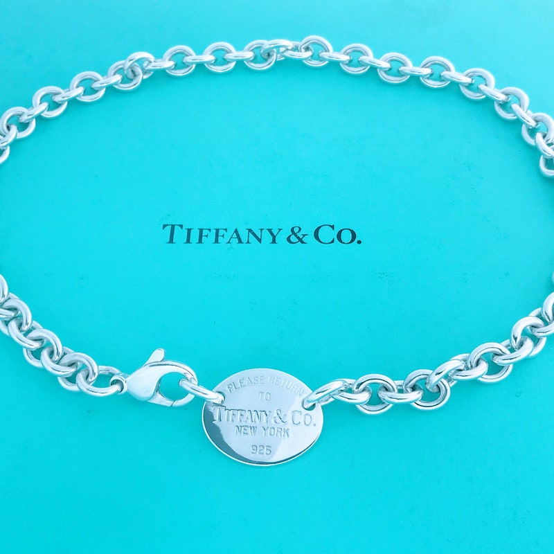 Tiffanys Dog Tag Necklace - Etsy