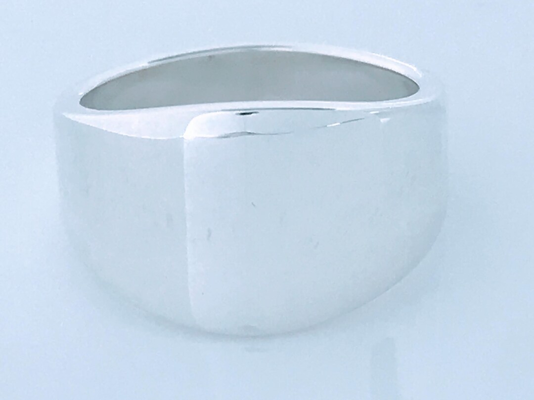 Vintage James Avery Thick Smooth Tapered Band Ring, Chunky Retro ...