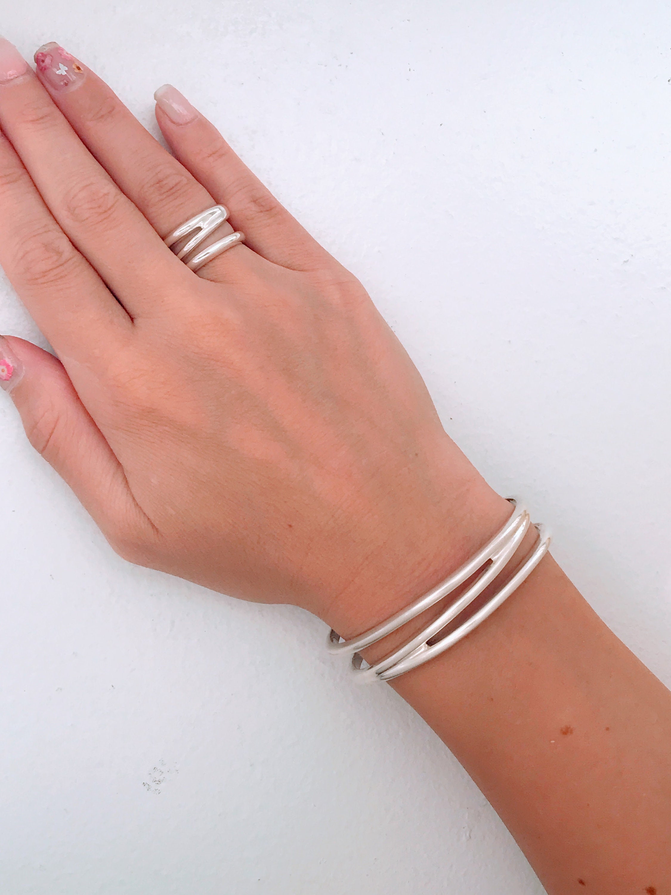 Tiffany & Co. Zig Zag Band Ring 925 Sterling Silver Tiffany & Co. Zig Zag Band Ring 925 Sterling Silver