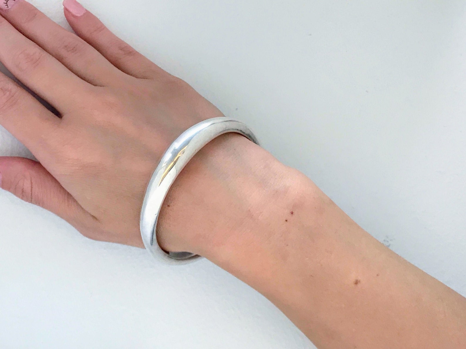 Simon Sebbag Organic Wave Sterling Silver Bangle Bracelet | Etsy