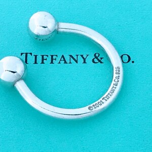 Authentic Tiffany & Co. Sterling Silver Key Ring, Vintage Tiffany Co ...
