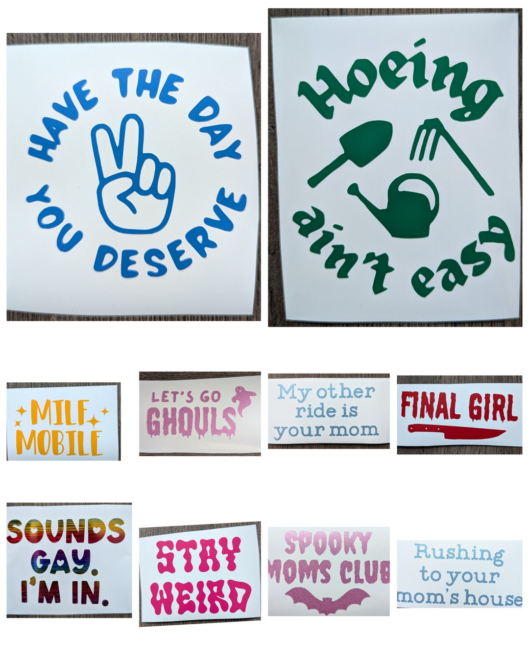 Vinyl Decals. Funny Decals. Horror Decals. Spooky Decals. Silly Decals ...