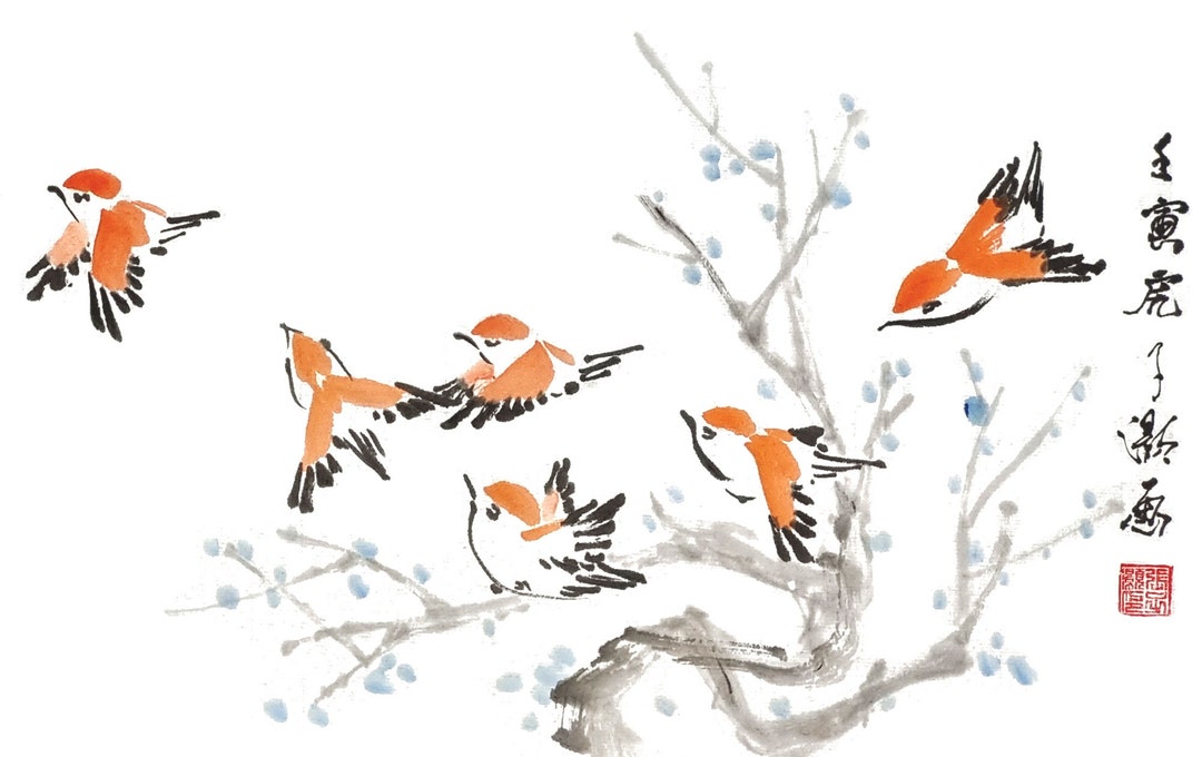 Flight of the 6 Sparrows - Etsy