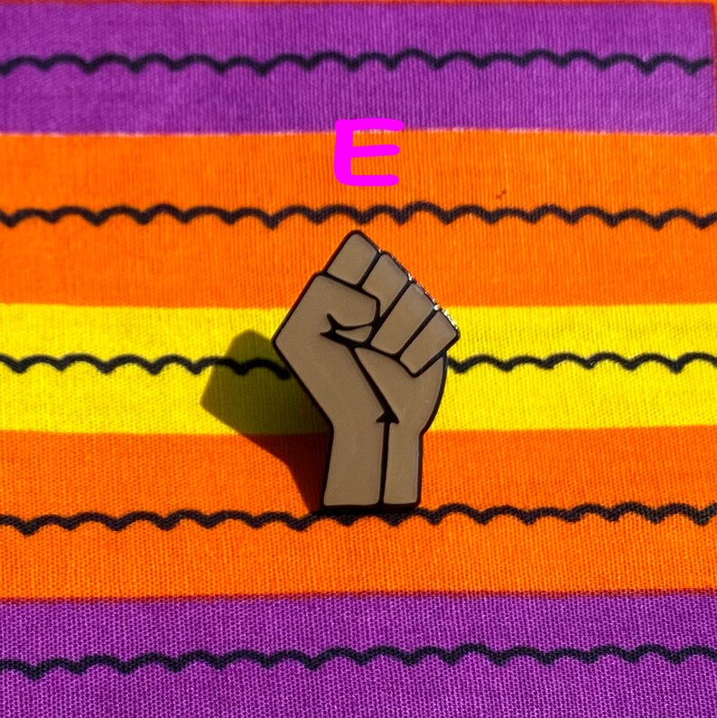 Power Fist Lapel Pin - Etsy