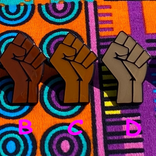 Power Fist Lapel Pin - Etsy