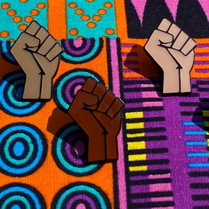Power Fist Lapel Pin - Etsy