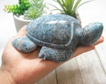 Large Trolleite Turtle, Rare Natural Trollite Honu Sea Turtle Carved ...
